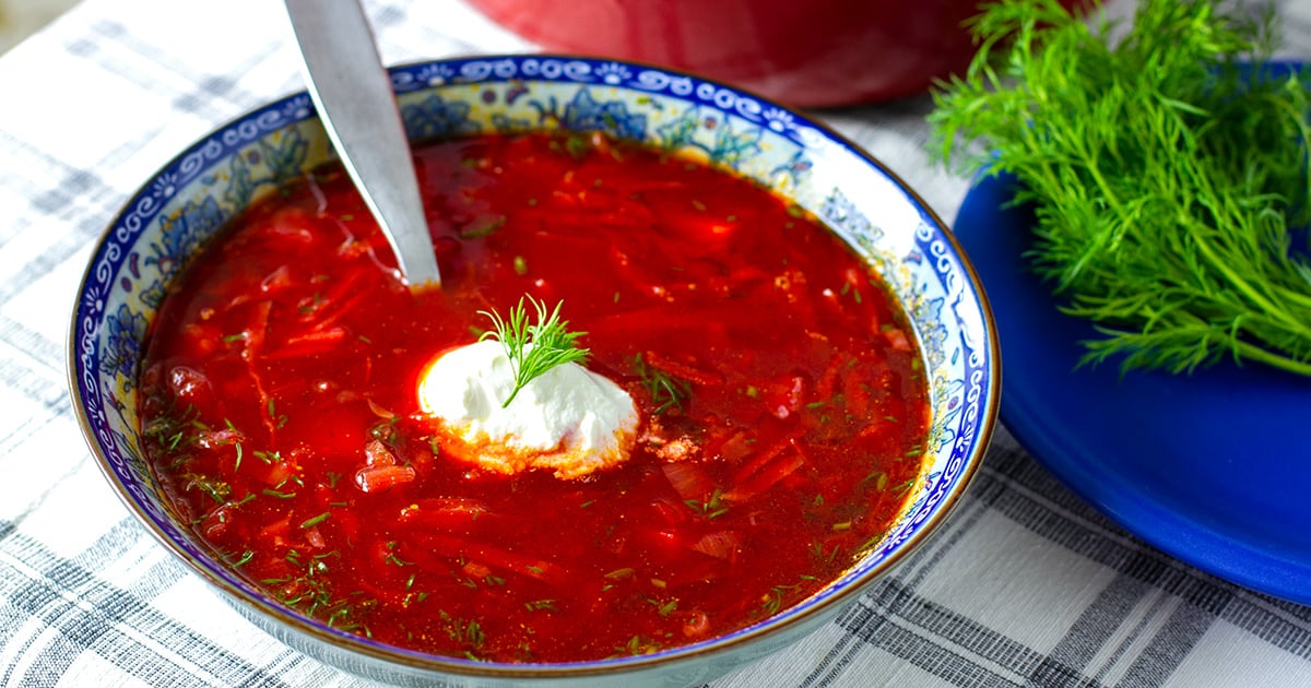 Borscht Soup (Vegetarian, Gluten-Free, Paleo)