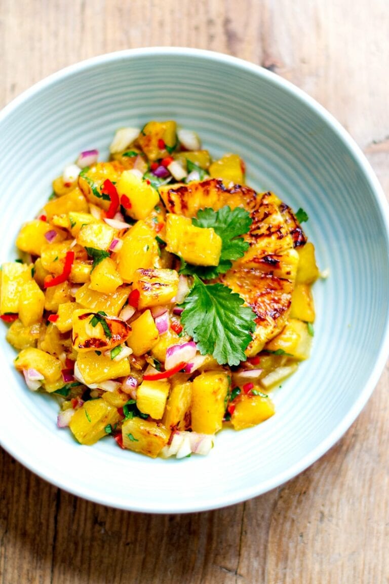 Grilled Pineapple Salsa with Chilli & Cilantro