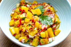 Grilled Pineapple Salsa with Chilli & Cilantro