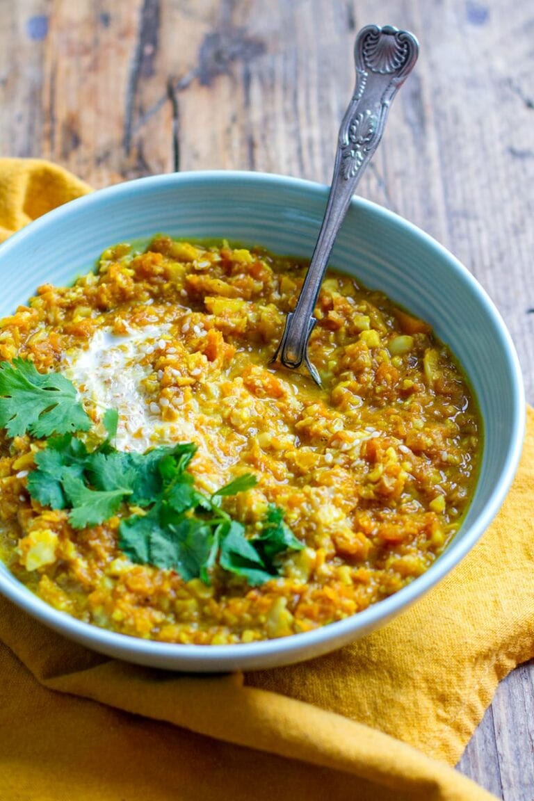 Pumpkin Dahl With Cauliflower Rice