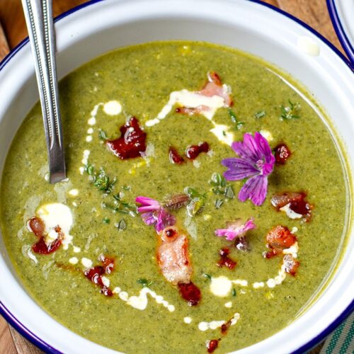 Stinging Nettle Soup with Crispy Bacon Stinging Nettle Soup with Crispy Bacon
