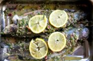 Whole Baked Trout With Herby Salsa - Irena Macri | Food Fit For LIfe