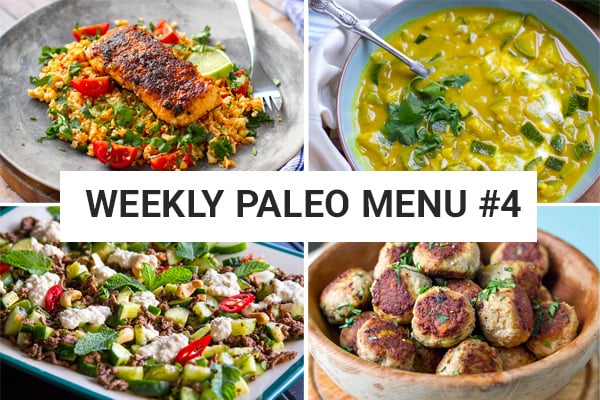Your Weekly Paleo Menu #2 (with Printable PDF) | Irena Macri