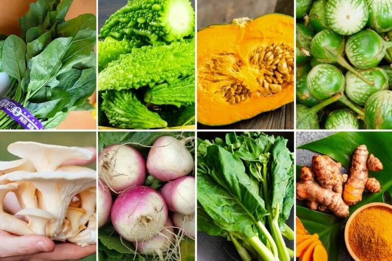 Asian Vegetables Guide (With Mushrooms & Herbs)