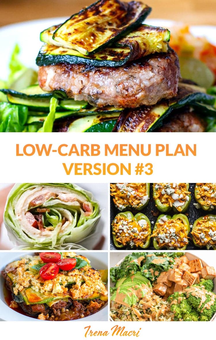 Low-Carb Meal Plan Ideas #3 (Breakfast, Lunch & Dinners)