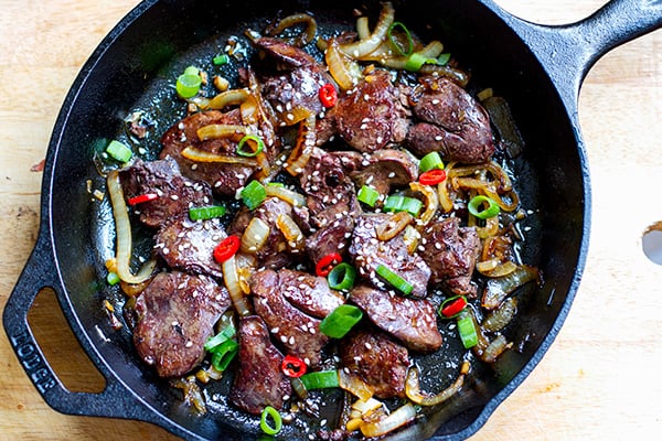 Fired Chicken Liver Cooked