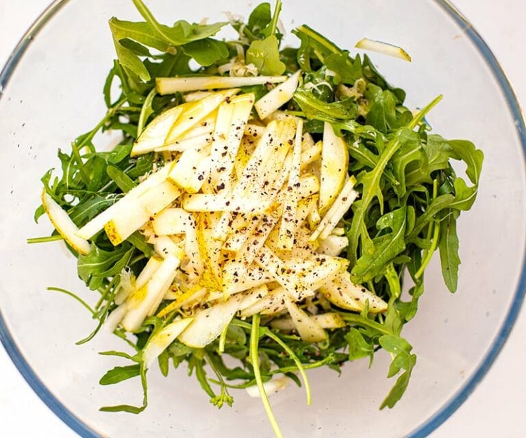 Rocket Salad With Pear & Parmesan