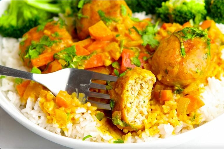 Easy Curry Meatballs