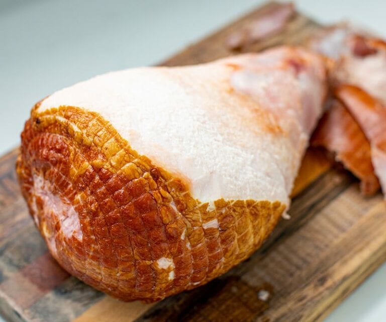 Orange Bourbon Glazed Ham