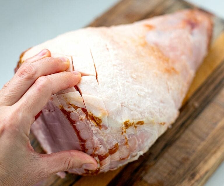 Orange Bourbon Glazed Ham