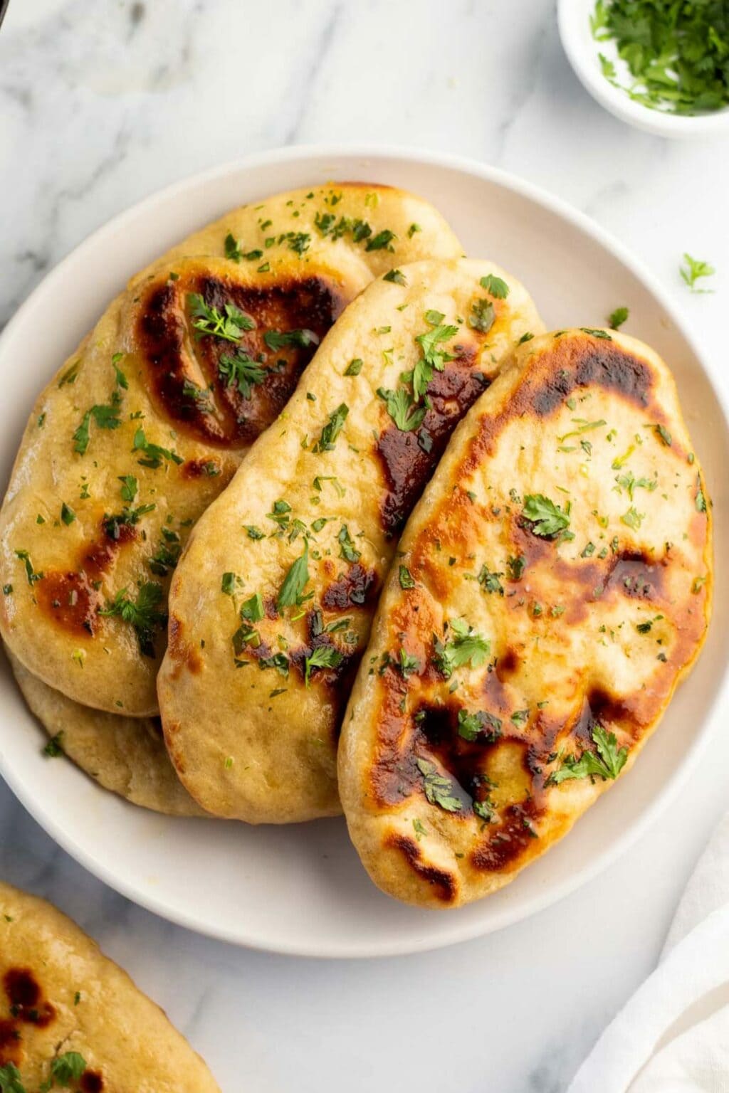 Easy Garlic Naan Bread