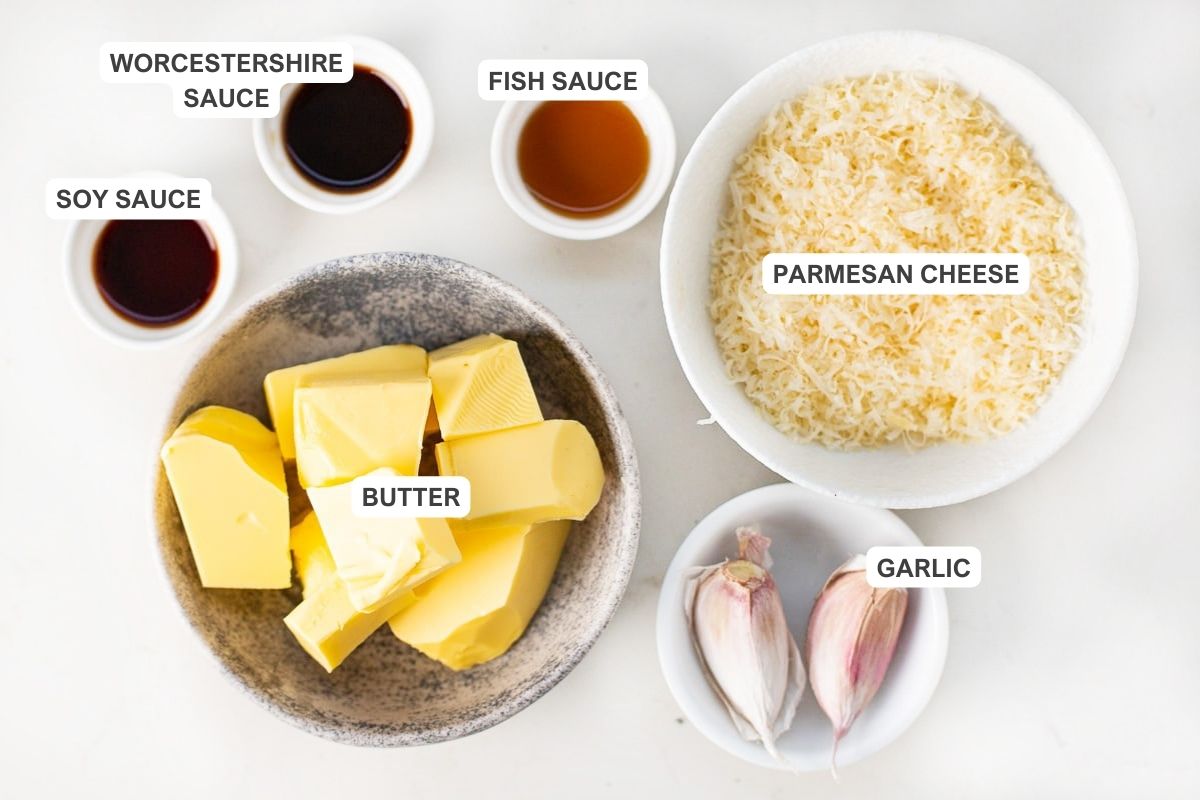 Steak And Baked Potato With Umami Butter