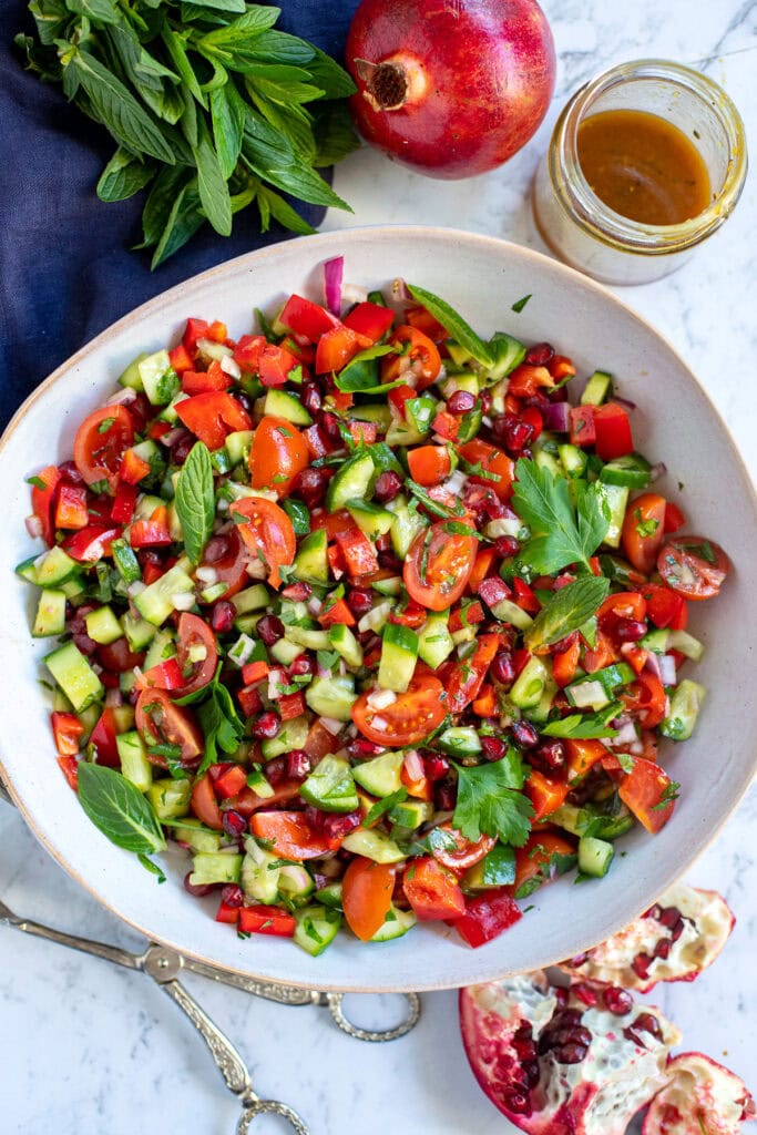 Persian Salad With Pomegranate