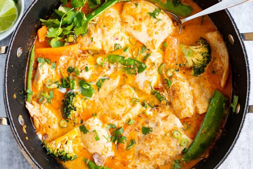 Mediterranean Fish with White Bean Purée