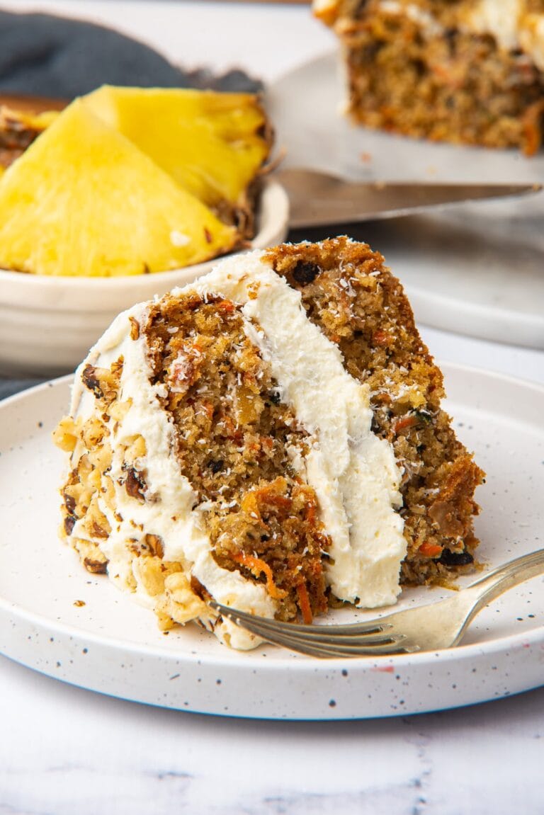 Pineapple Carrot Coconut Cake