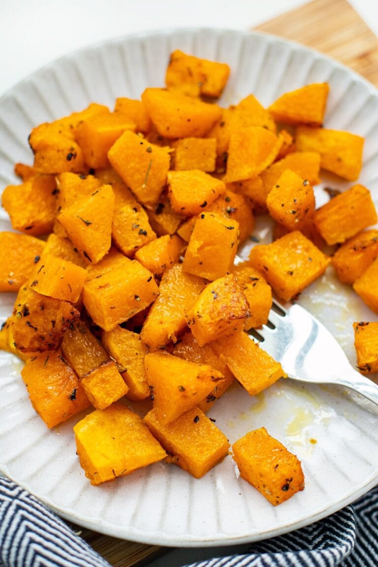 Roasted Butternut Squash Cubes