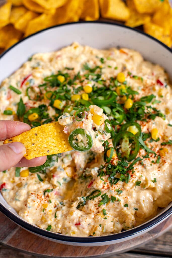 Corn & Cream Cheese Dip With A Healthy Twist