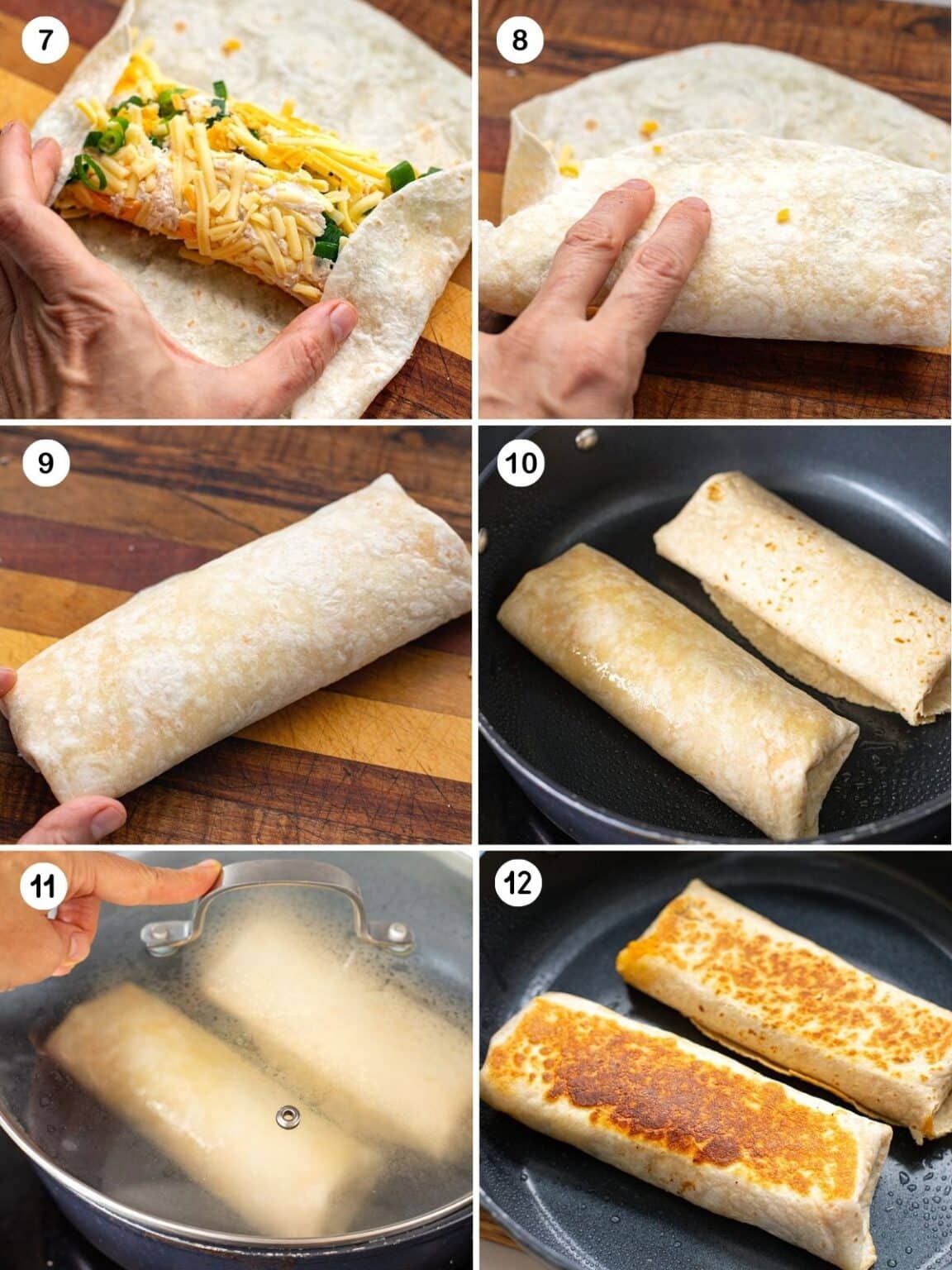 Cheesy Garlic Chicken Wraps