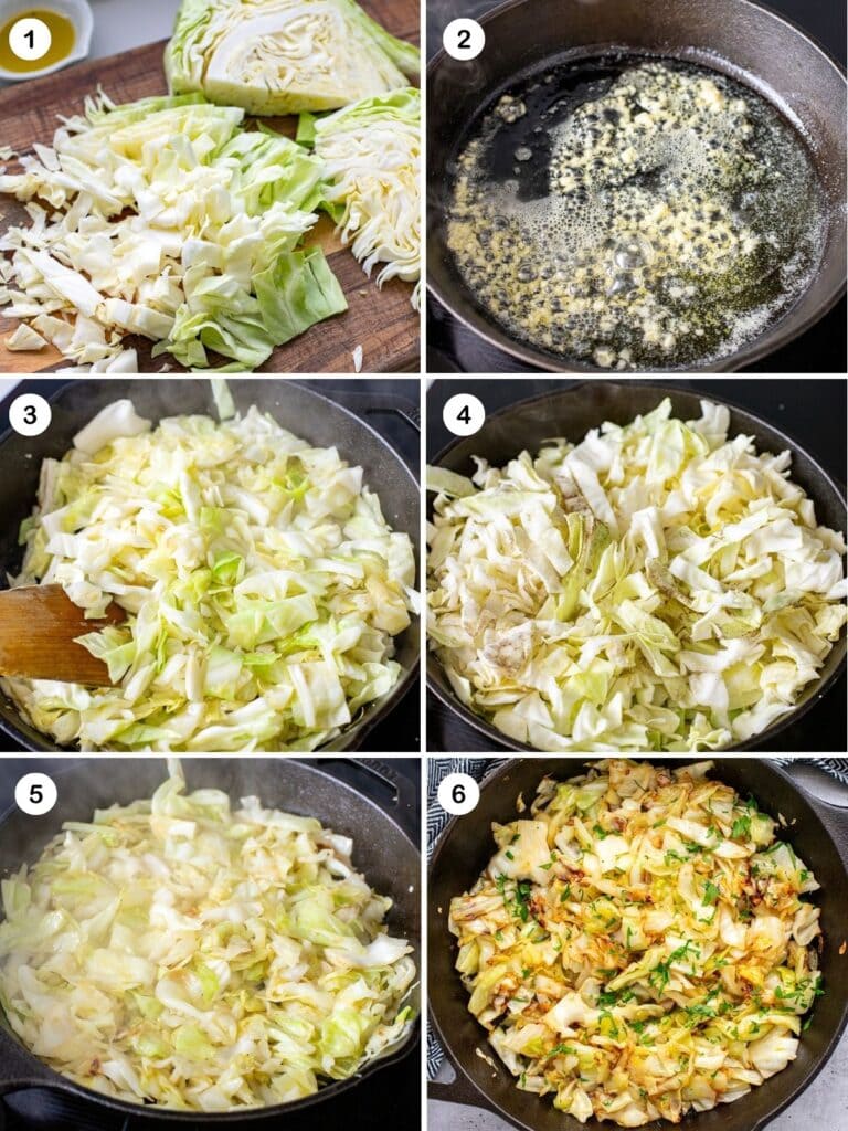 Sautéed Cabbage With Lemon & Garlic