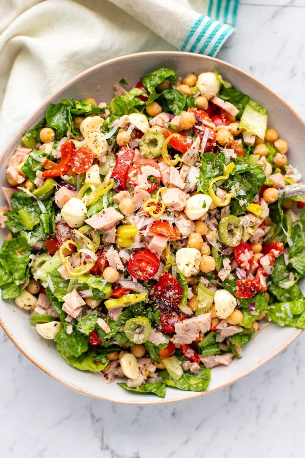 Italian Chopped Salad With Ham