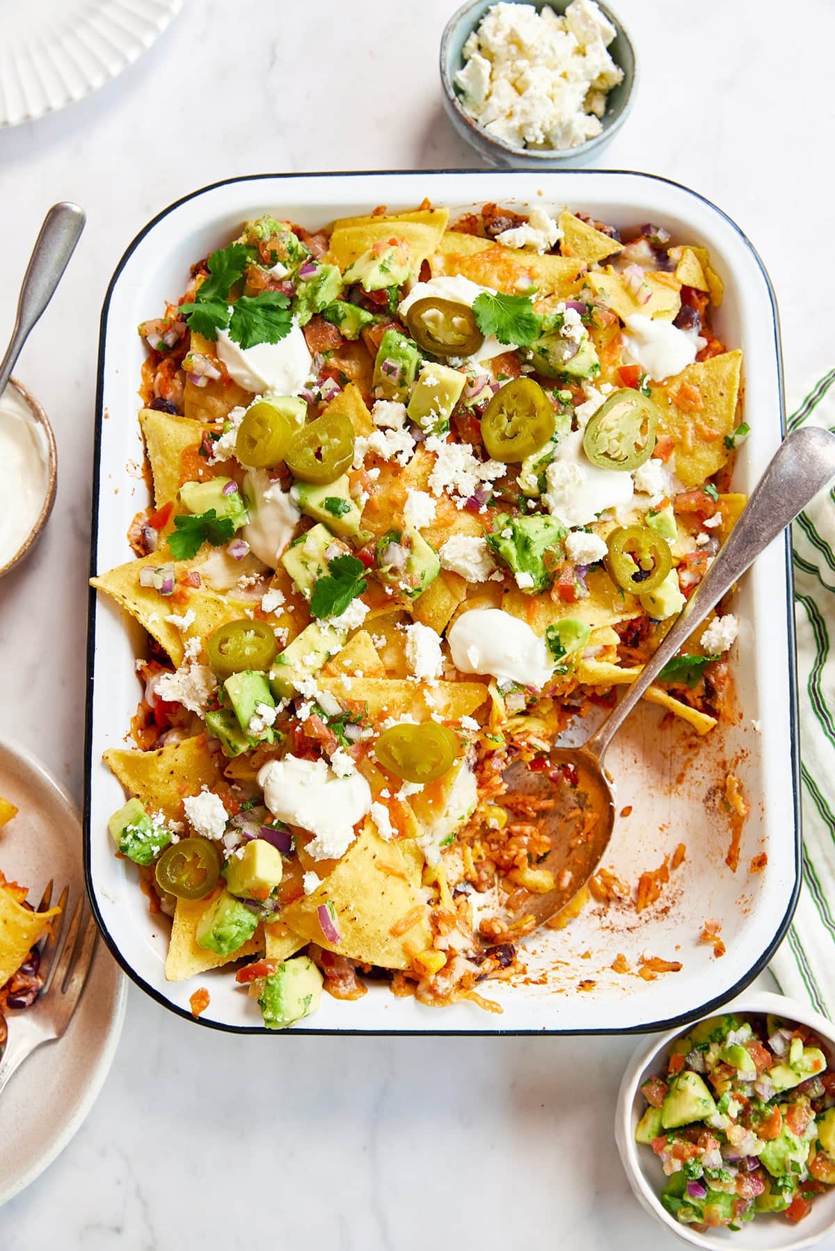 Black Bean Taco Casserole (Vegetarian Corn Chip Bake)