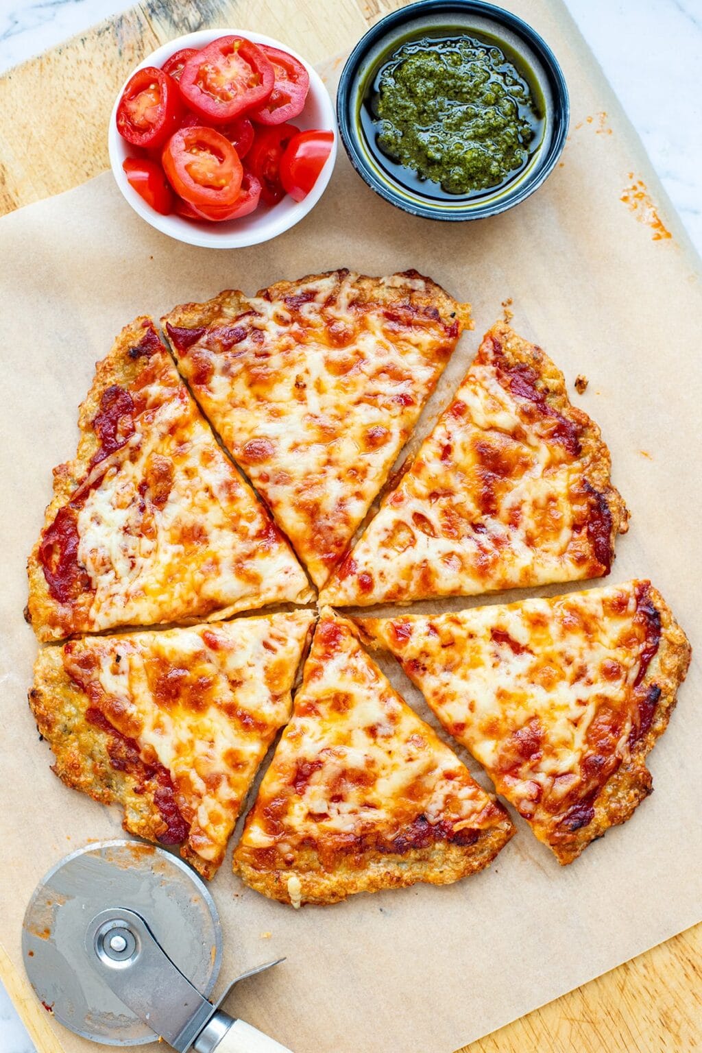 Chicken Crust Pizza (With Two Toppings)