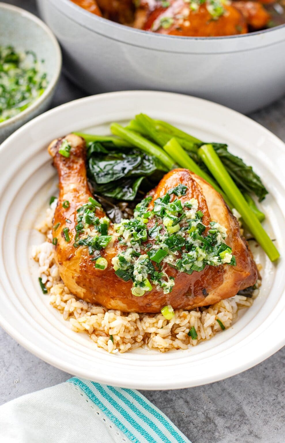 Best Soy Sauce Chicken with Ginger Scallion Sauce