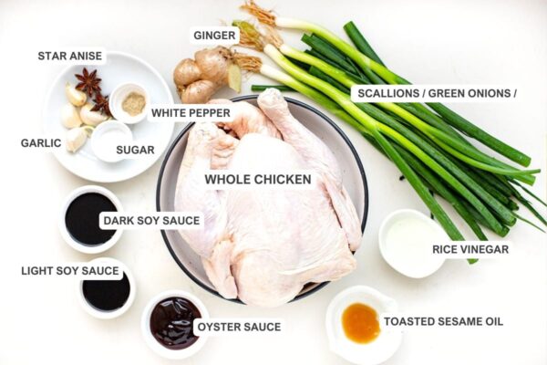 Best Soy Sauce Chicken with Ginger Scallion Sauce
